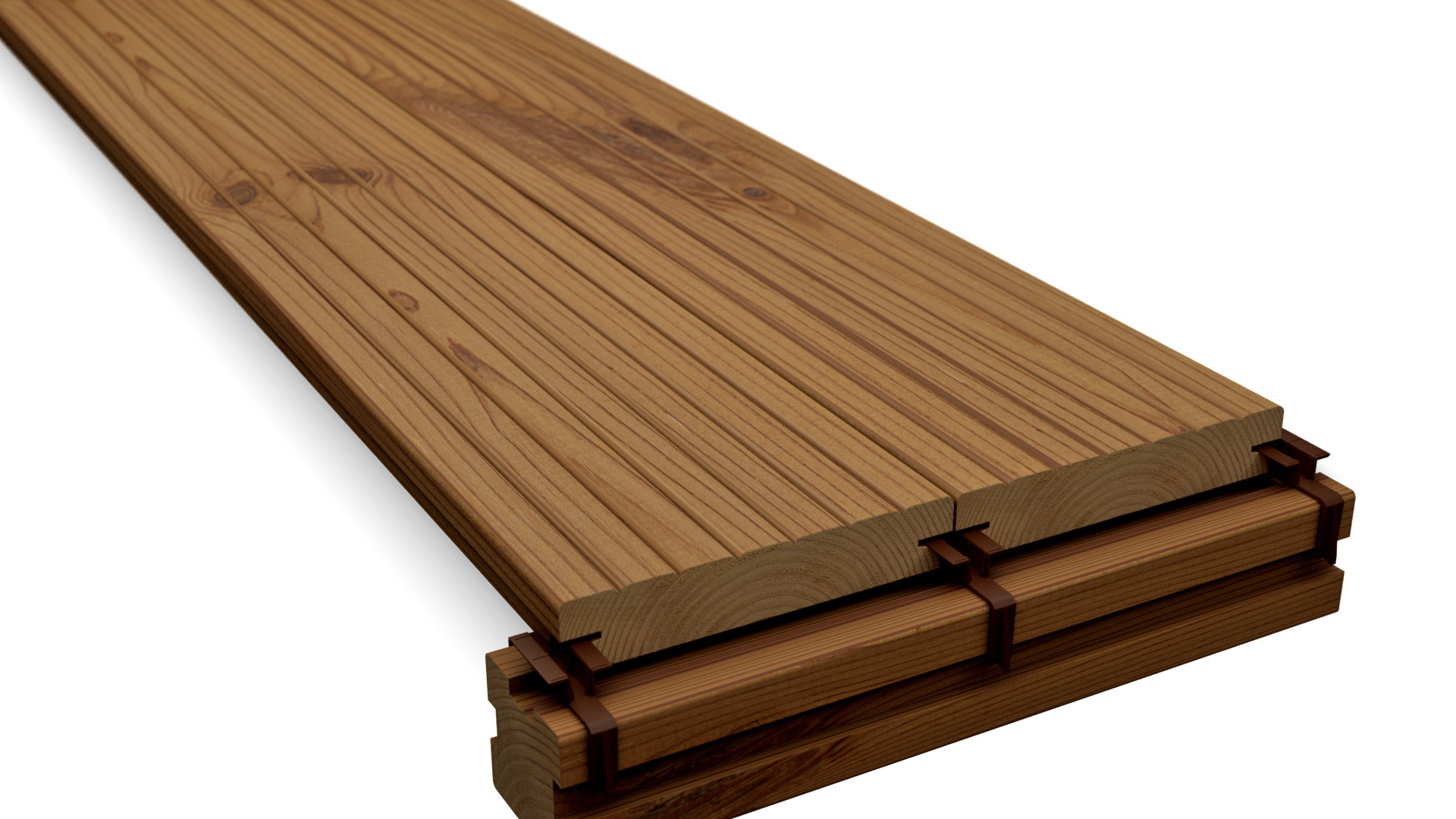 Decking with clips system | Thermoarena
